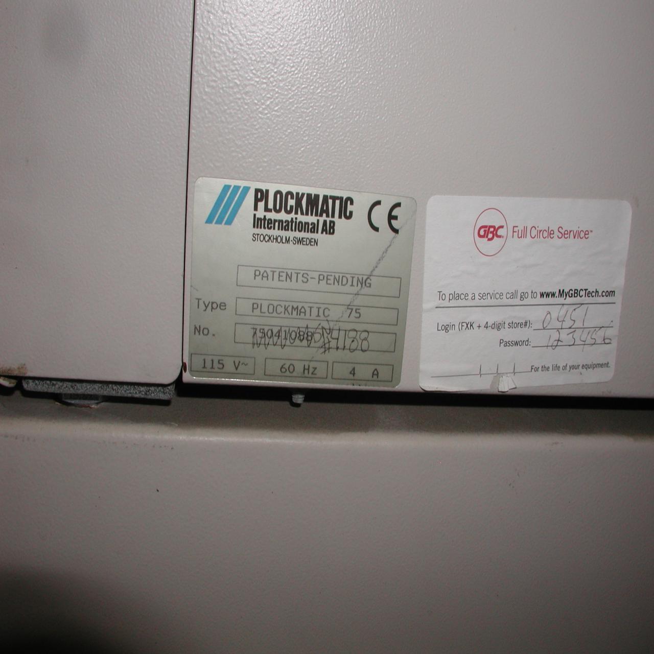 Lot #61: Plockmatic 75 / Booklet-Pro 7500 Bookletmaker - WireBids